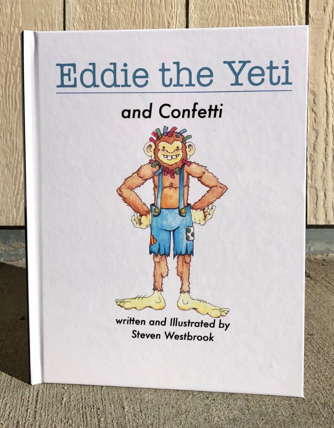 Hardback Handmade Children's Book Eddie the Yeti and Confetti - Etsy