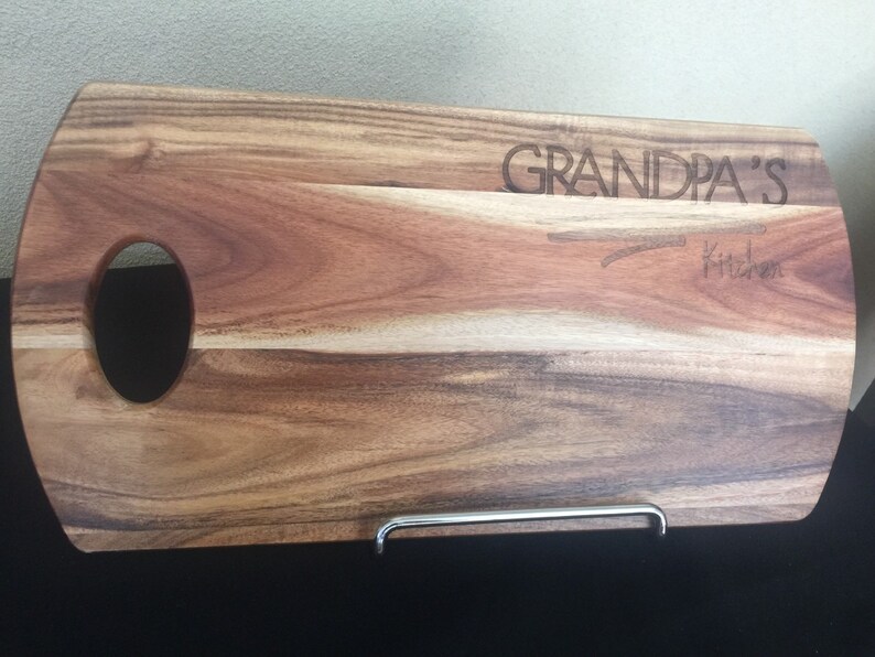 Grandpa's Kitchen Rectangle Chopping Board Customised for You Perfect ...