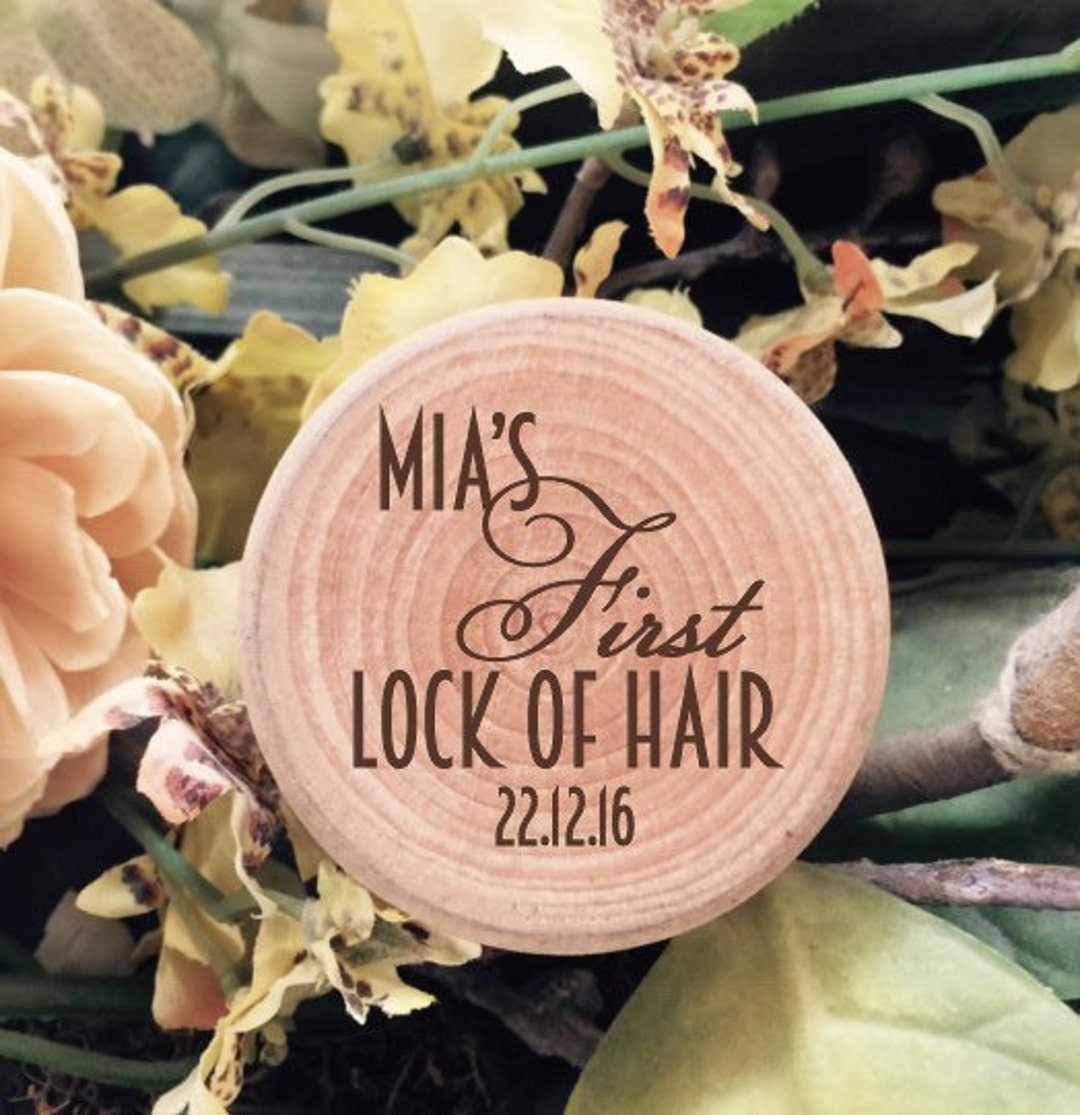 Super Cute First Lock of Hair Box With Name. Perfect Keepsake Box for ...
