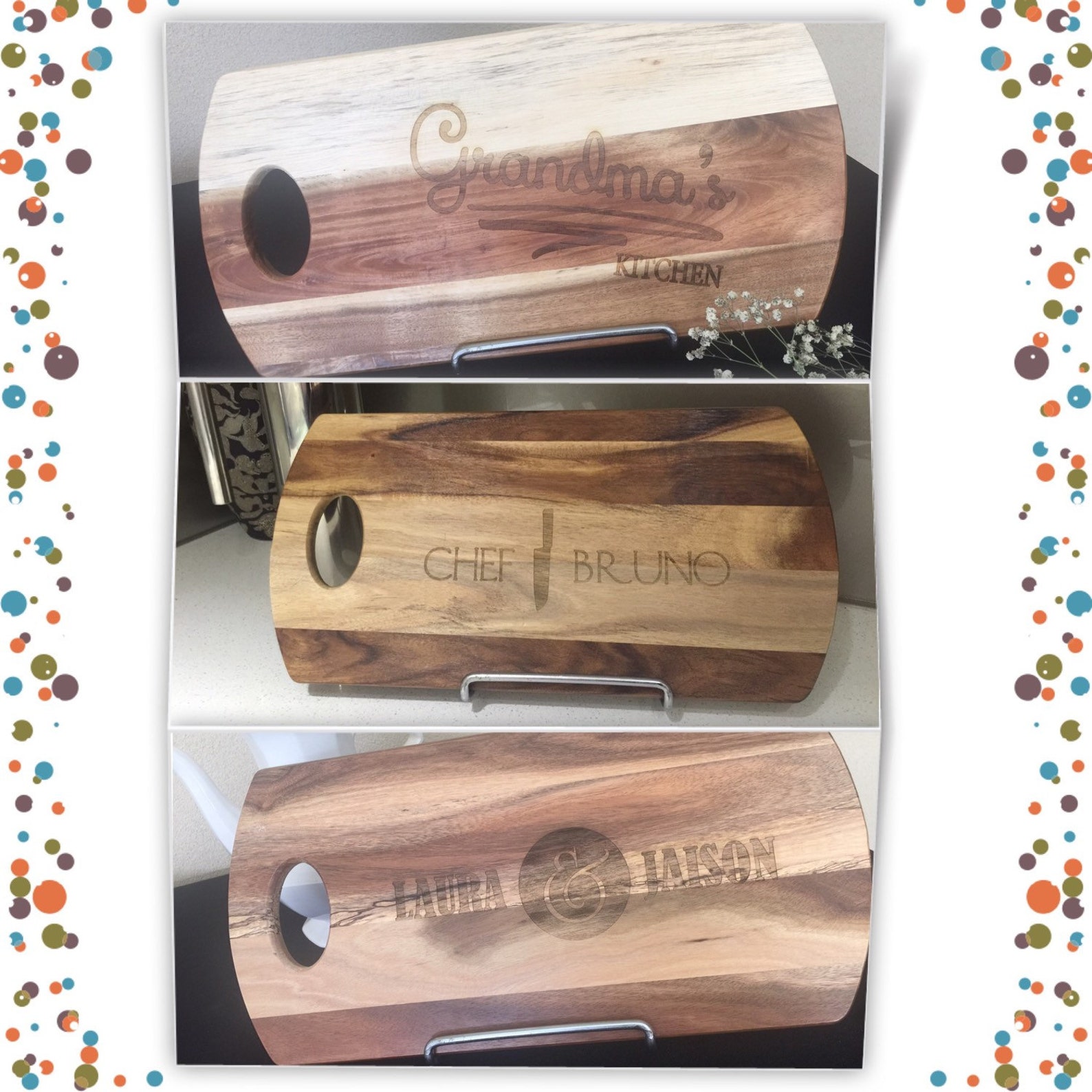 Personalised kitchen Chopping Board Customised for - Etsy Australia