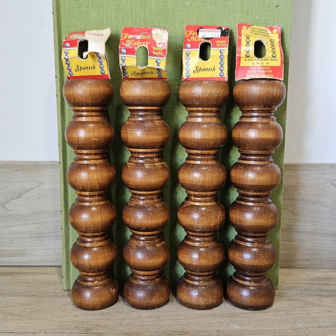 Vintage Gerber Wooden Furniture 8 Inch Spindle Legs, Vintage Furniture ...