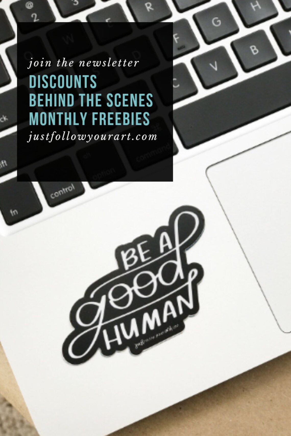Laptop Stickers Be A Good Human Trendy Stickers Black and - Etsy