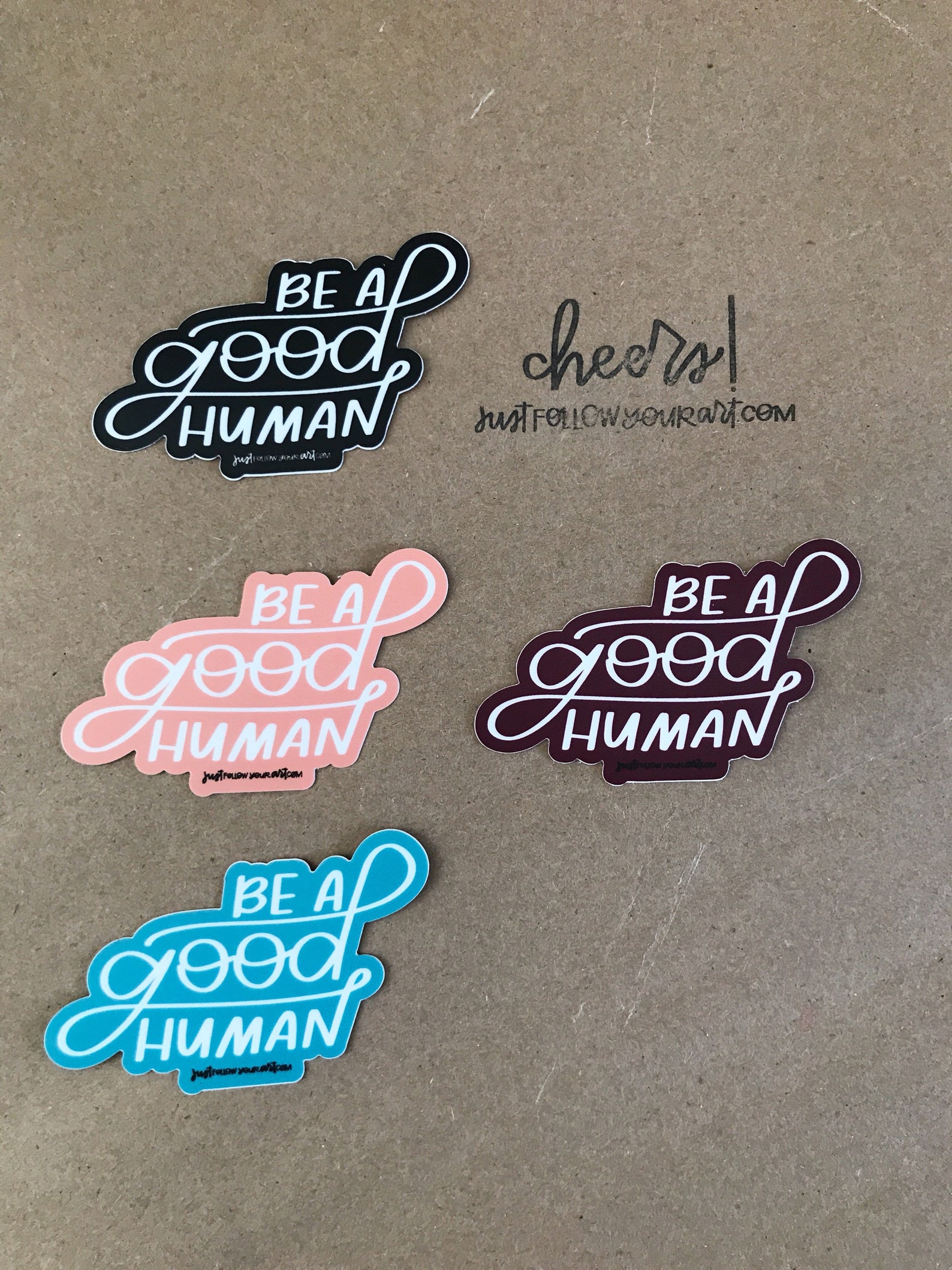 Laptop Stickers Be A Good Human Trendy Stickers Black and - Etsy