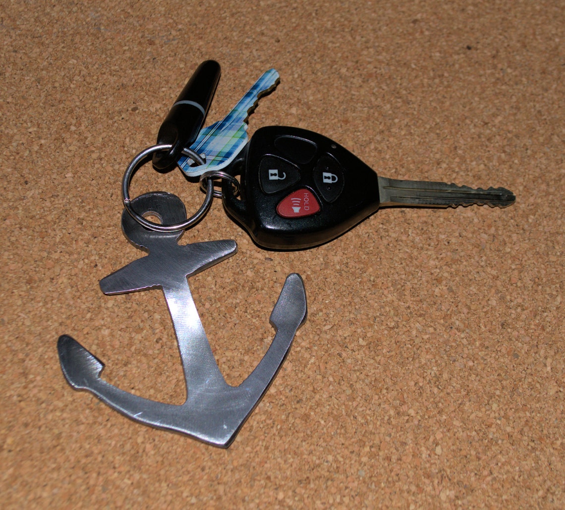 Anchor Metal Key Chain Sailor Pirate Nautical Keychain - Etsy