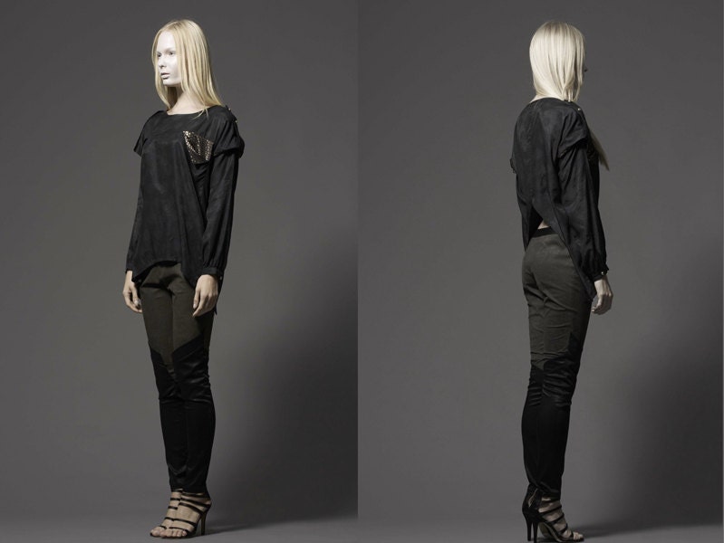 Two Way Wear Black Blouse - Etsy