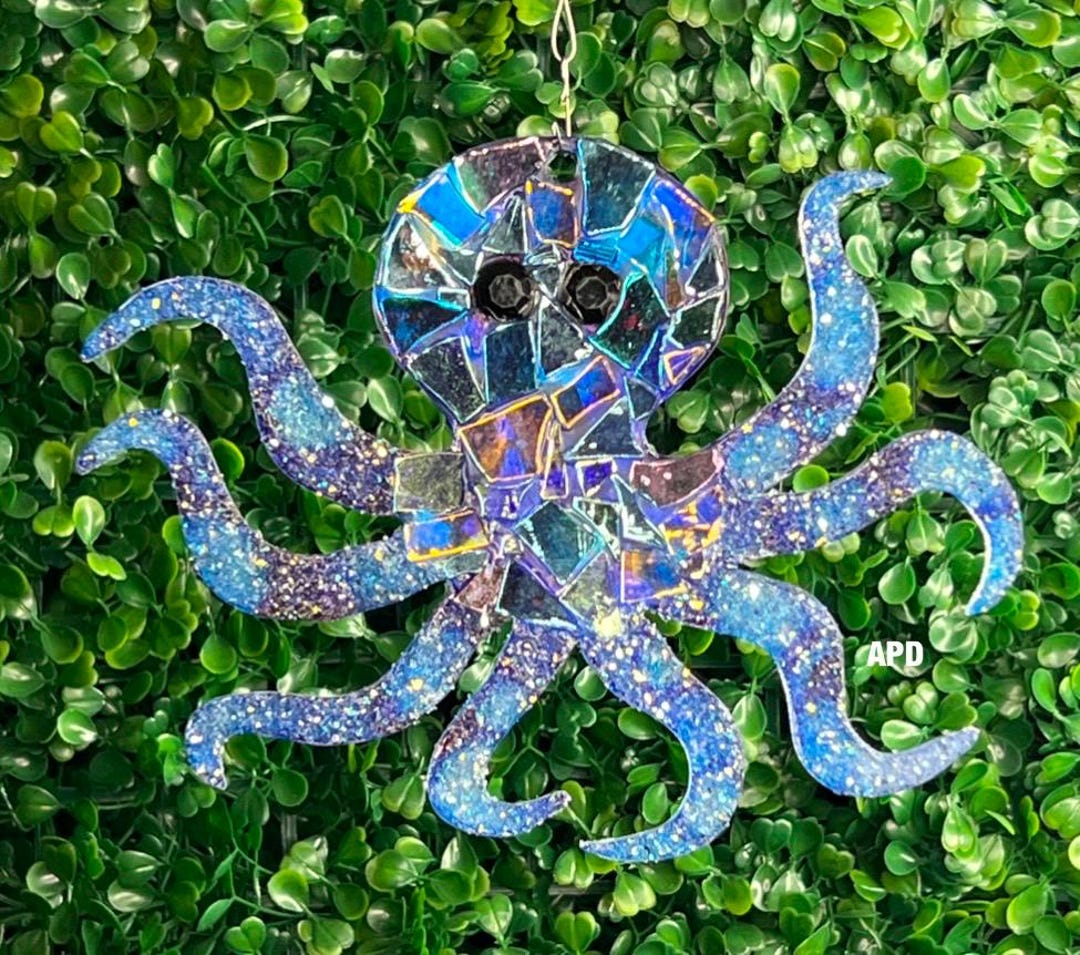 Octopus Suncatcher.. APD.. Suncatchers.. Whirlygig.. Windspinner.. Gift ...