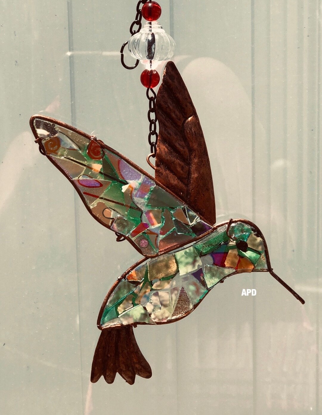 Hummingbird Suncatcher.. APD.. Light Catcher.. Sun Catcher ...