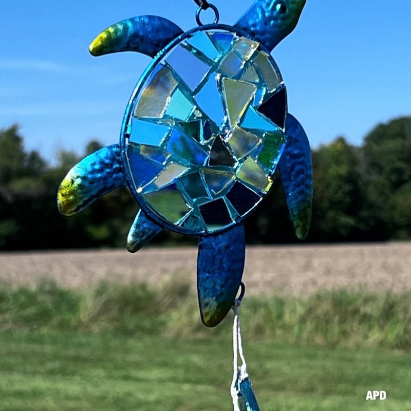 Turtle Suncatcher - Etsy