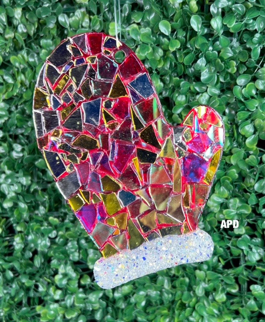 Mitten.. APD.. Suncatcher.. Winter.. Seasonal Decor.. Sun Catcher ...