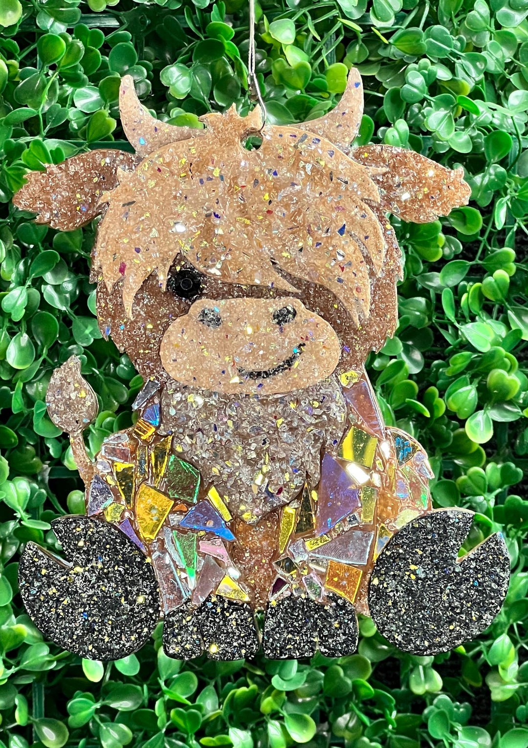 Yak.. APD.. Suncatcher.. Farm Animals.. Gift for Home .. Whirlygig ...
