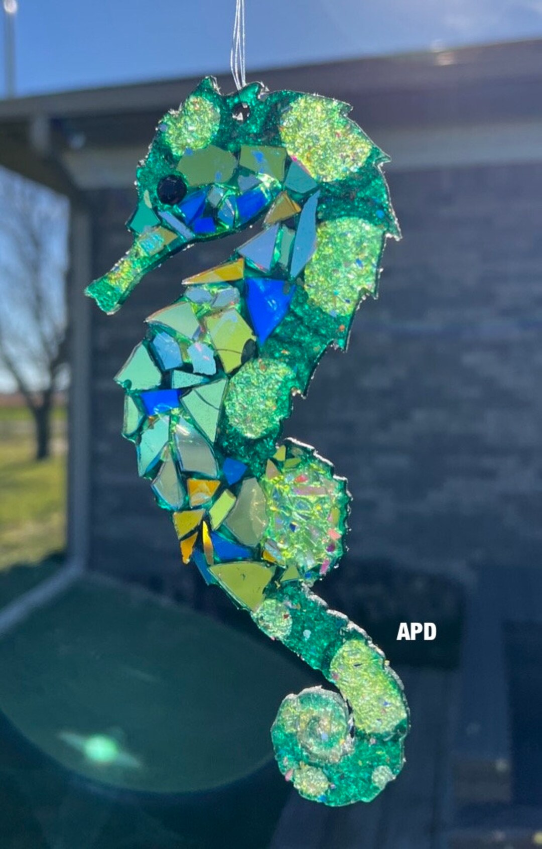 Seahorse Suncatcher.. APD.. Garden Decoation.. Yard Art.. - Etsy