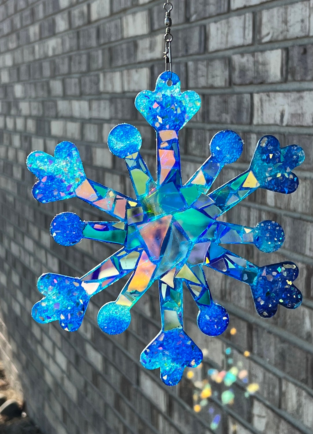 8snowflake.. APD.. Suncatcher.. Winter.. Seasonal Decor.. Sun Catcher ...