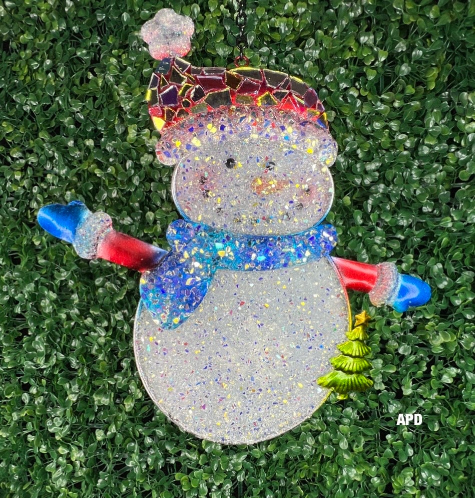 10 Snowman.. APD.. Frosty Snowmen.. Suncatcher.. Seasonal - Etsy