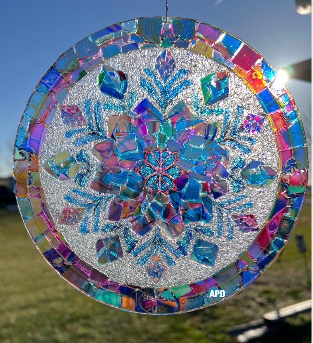 Snowflake Suncatcher.. APD.. Suncatchers.. Seasonal Item.. Whirlygig ...
