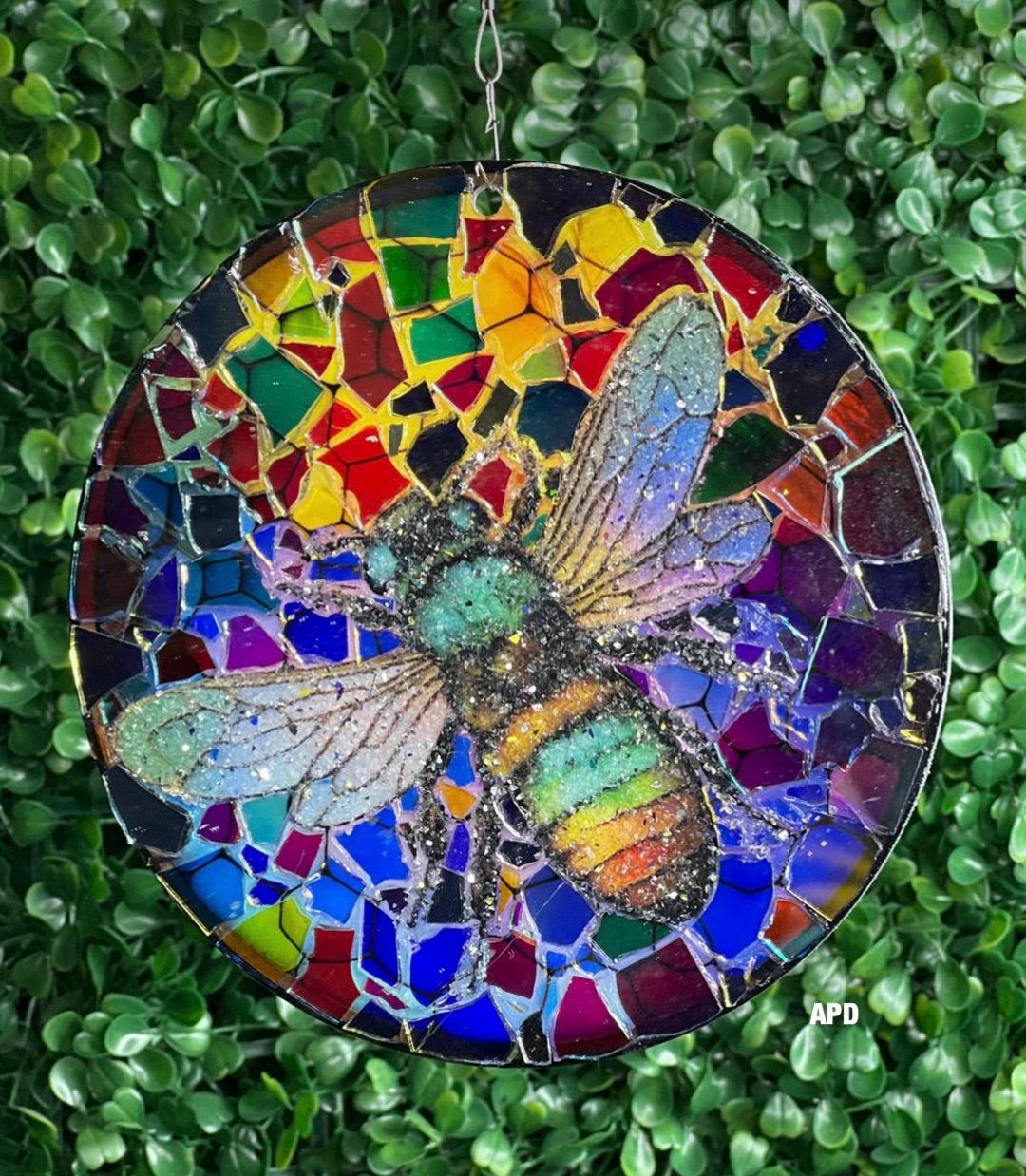 Bee.. APD.. Suncatcher.. Honey Bee.. Garden Decoration.. Yard Art ...