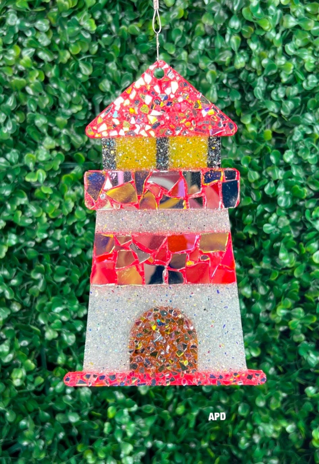 Lighthouse Suncatcher..apd.. Garden Decoration.. Whirlygigs..wind ...