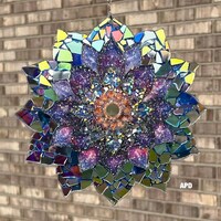 Kaleidoscope Suncatcher..apd.. Garden Deco.. Whirlygig.. Wind Spinner ...