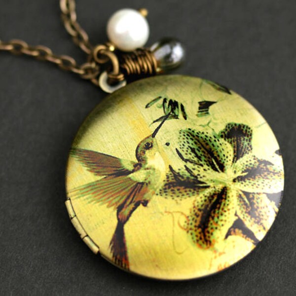 Locket Necklace - Etsy