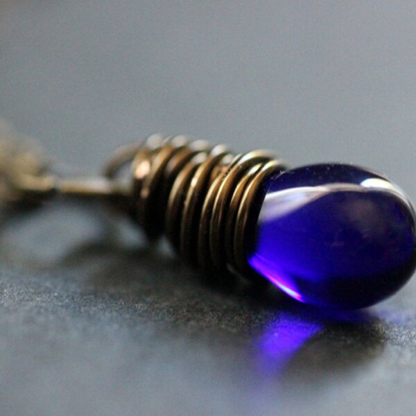 Cobalt Necklace - Etsy