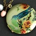 Blue Bird Locket Necklace. Bluebird Necklace. Bird Necklace With Pink ...