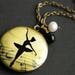 Ballerina Locket Necklace. Ballet Necklace With Black Teardrop - Etsy
