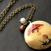 Red Mushroom Necklace. Toad Stool Locket Necklace. Gnome Home Locket ...