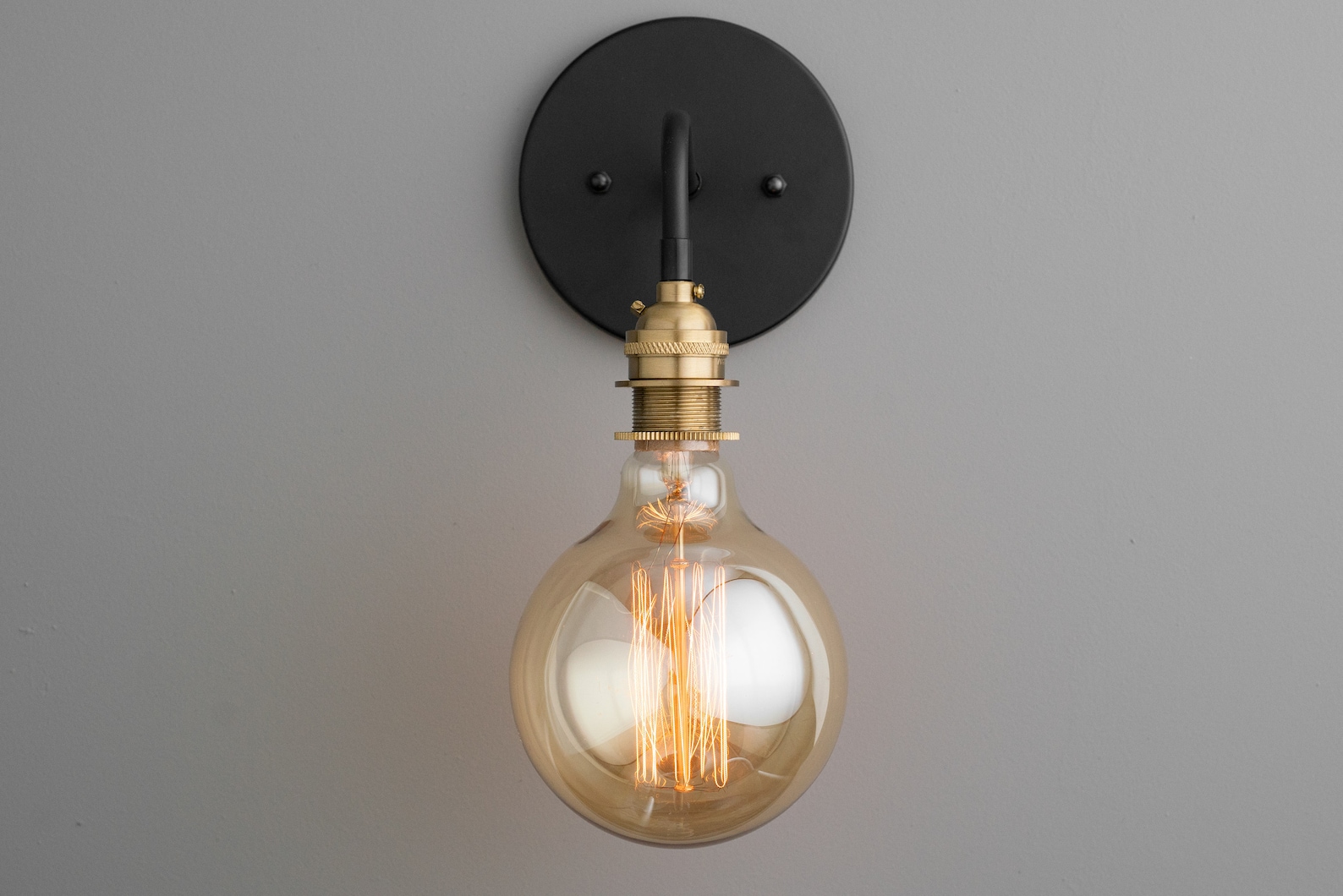 Industrial Sconce - Bare Bulb Light - Rustic Lighting - Wall Sconce ...