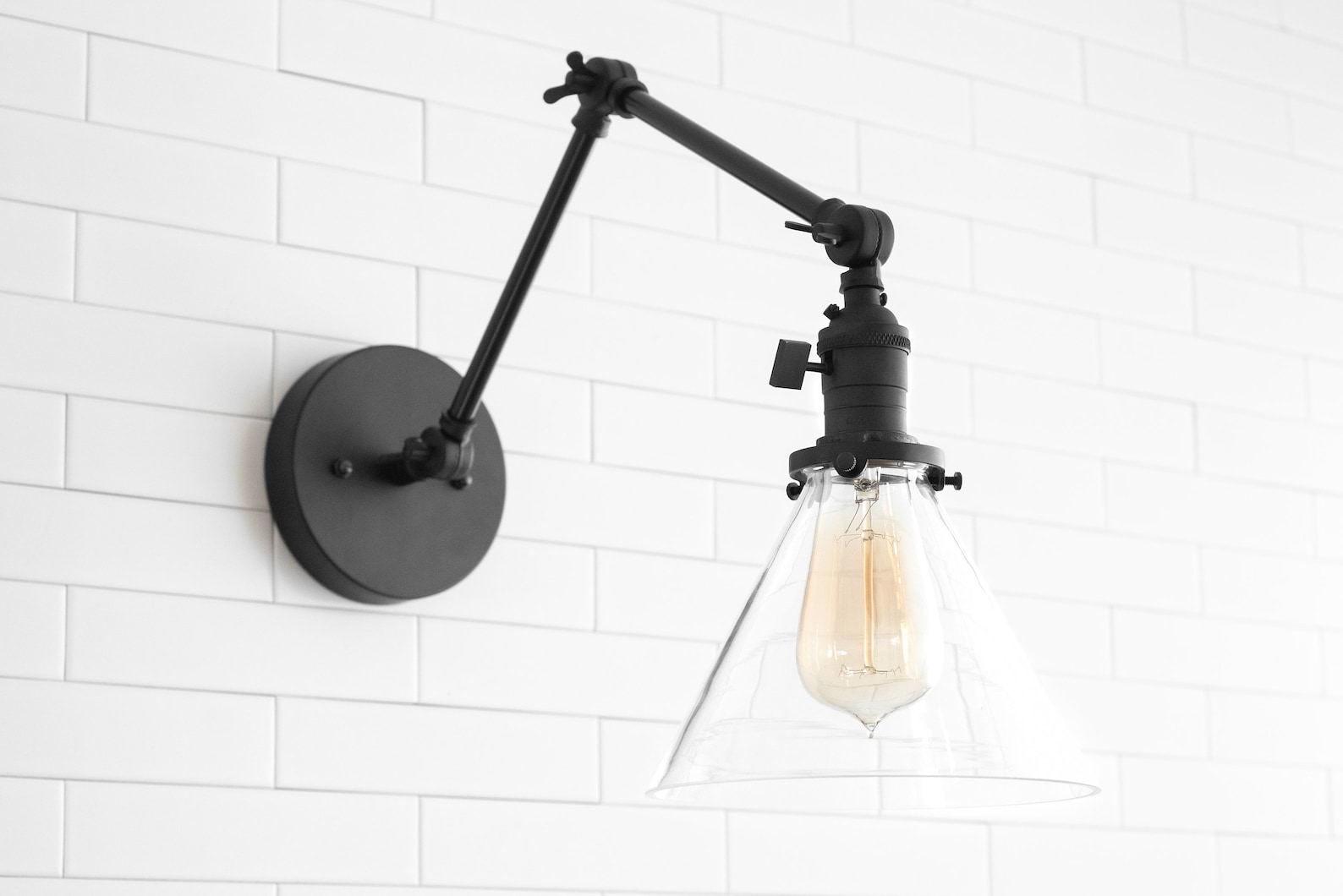 Articulating Sconce - Kitchen Sconce - Wall Sconce - Swing Arm Light ...