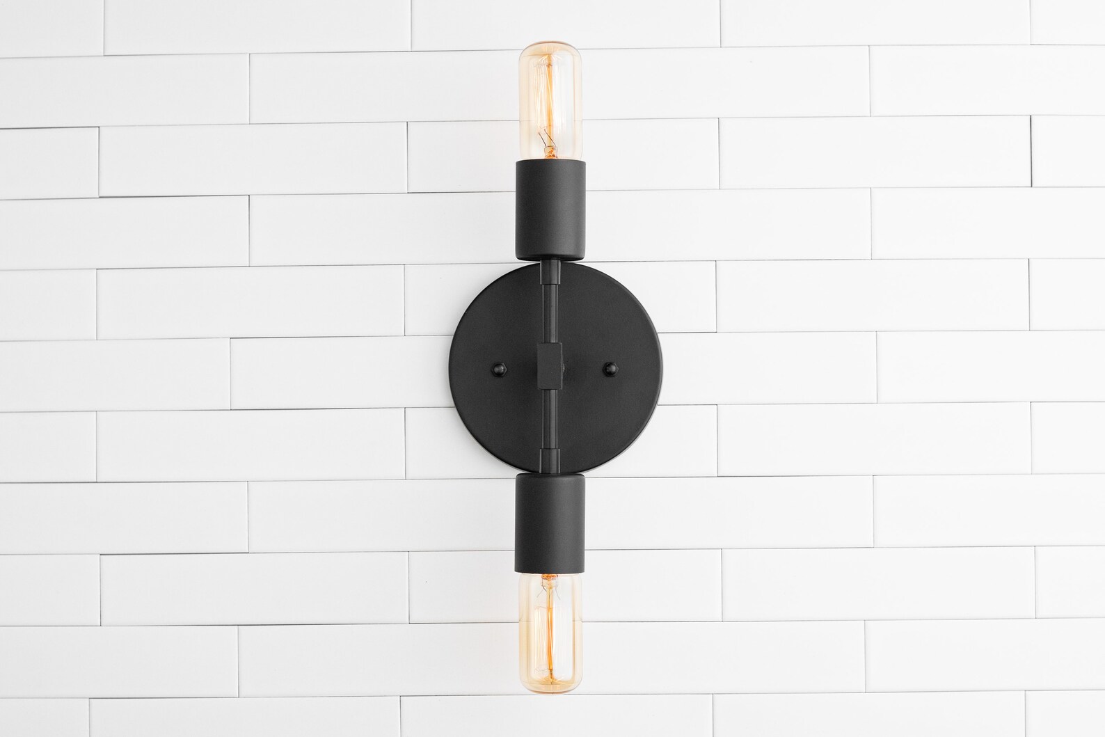 Modern Industrial Sconce - Edison Bulb - Wall Light - Minimalist ...