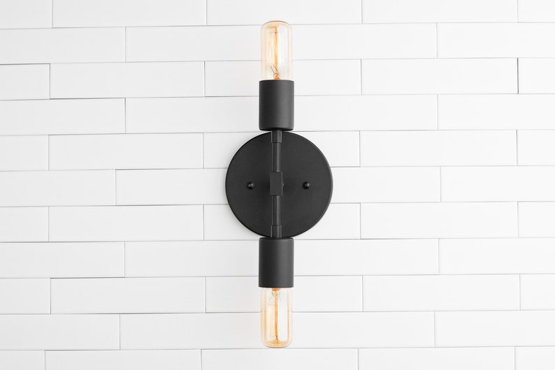 Modern Industrial Sconce - Edison Bulb - Wall Light - Minimalist ...