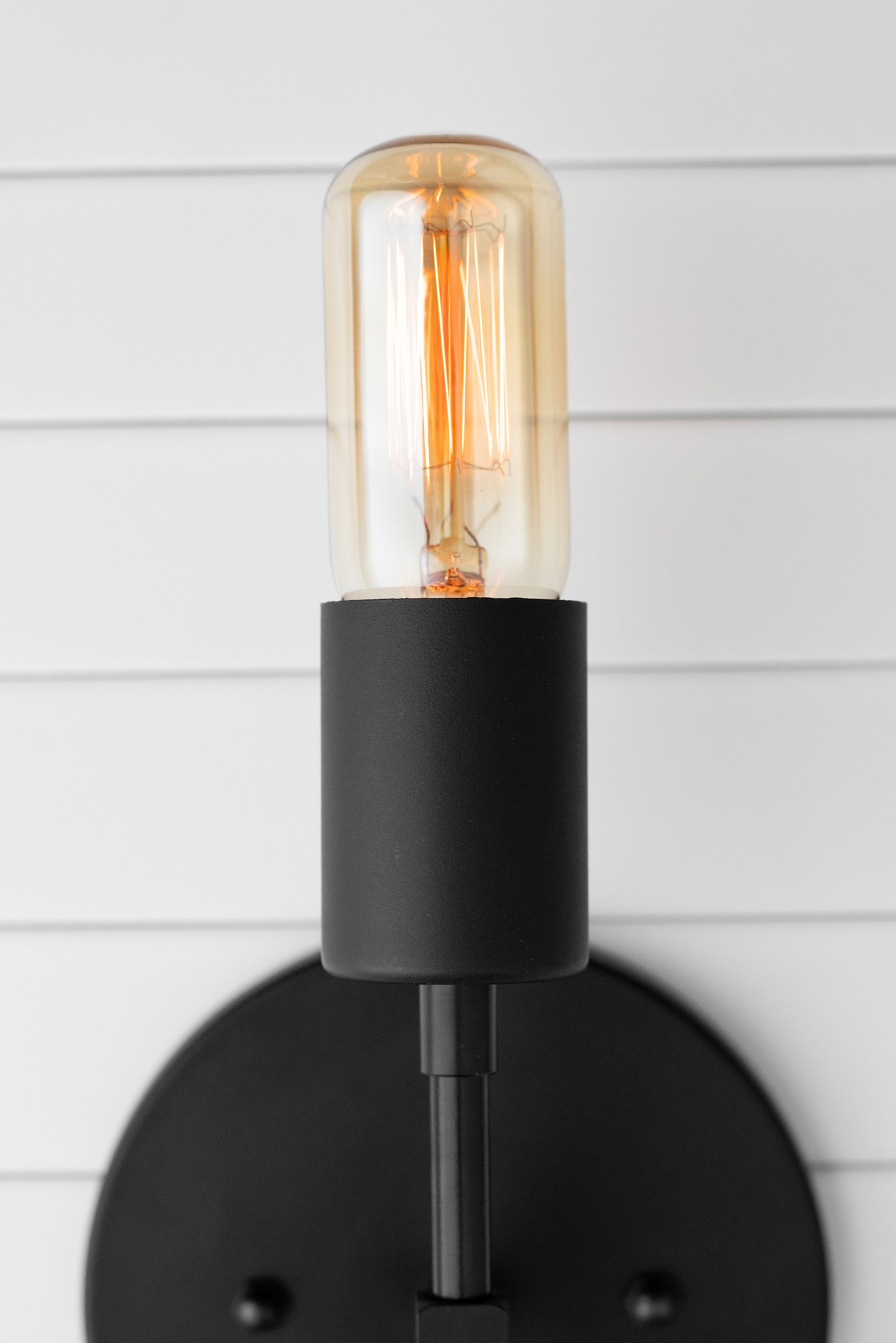 Modern Industrial Sconce - Edison Bulb - Wall Light - Minimalist ...