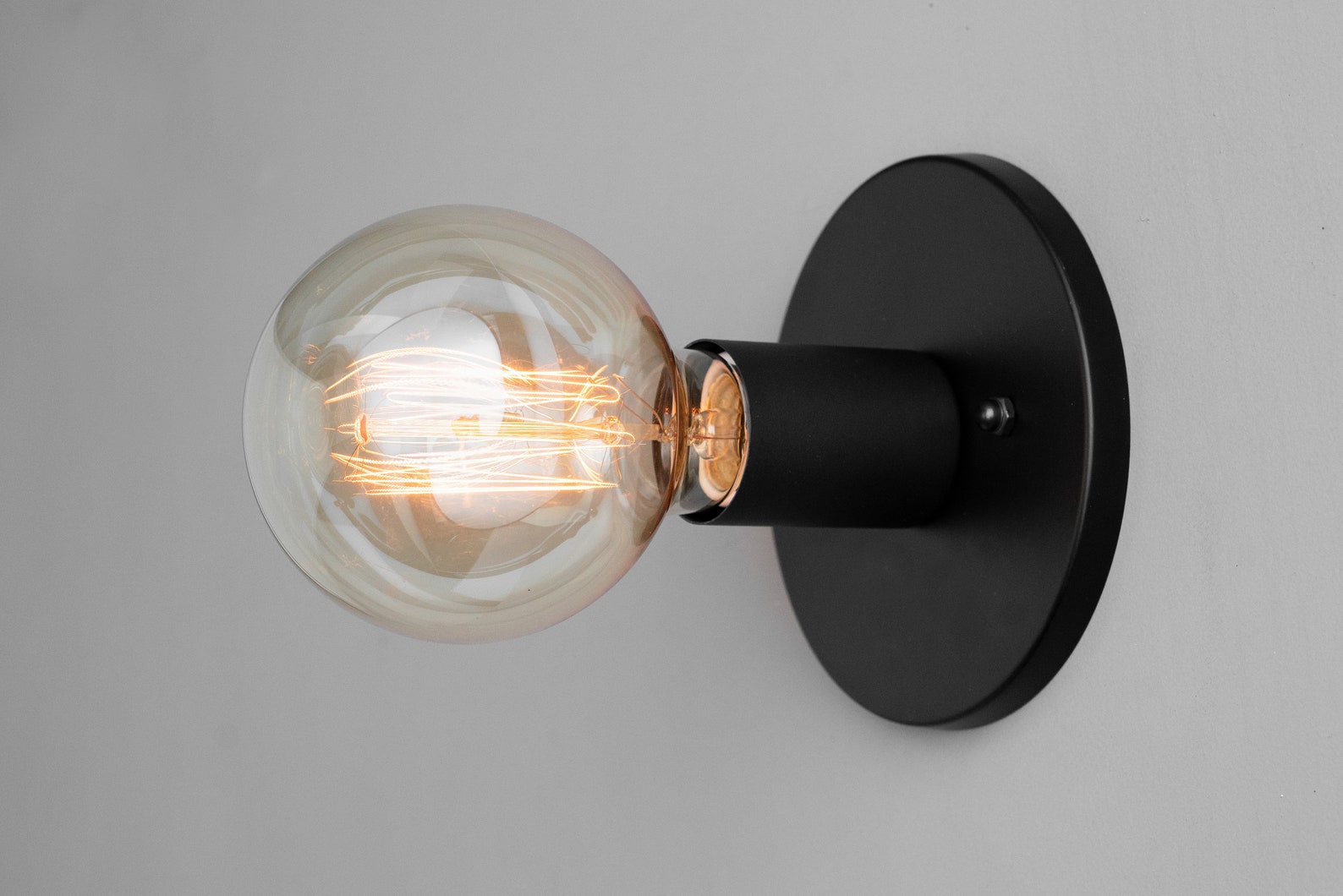 Minimalist Light Fixture Edison Bulb Flush Mount Ceiling Light Sconce ...