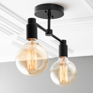 Ceiling Vanity Light - Edison Bulb Light Fixture - Drop Ceiling Lamp ...