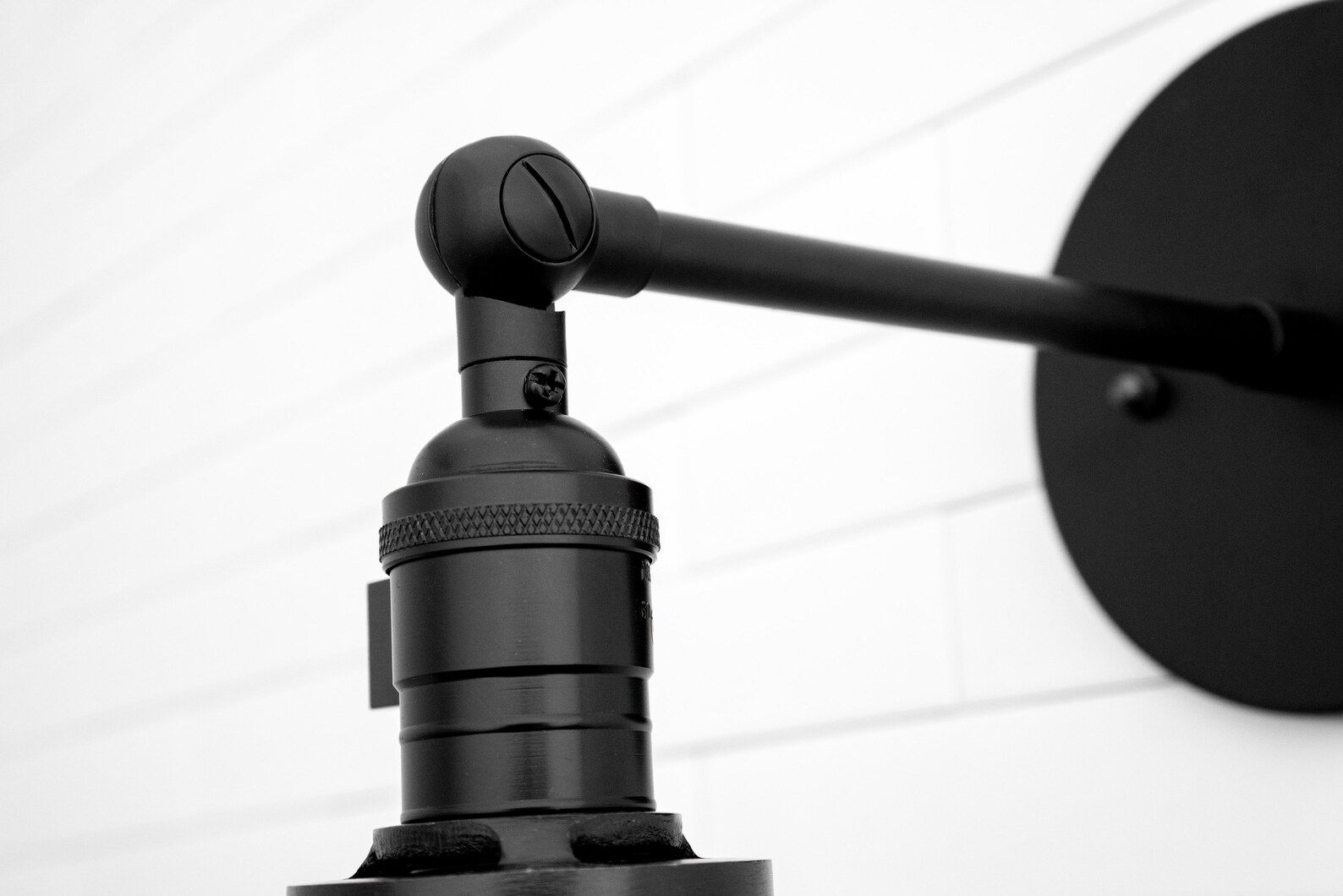 Matte Black Sconce Black Shade Light Fixture industrial - Etsy