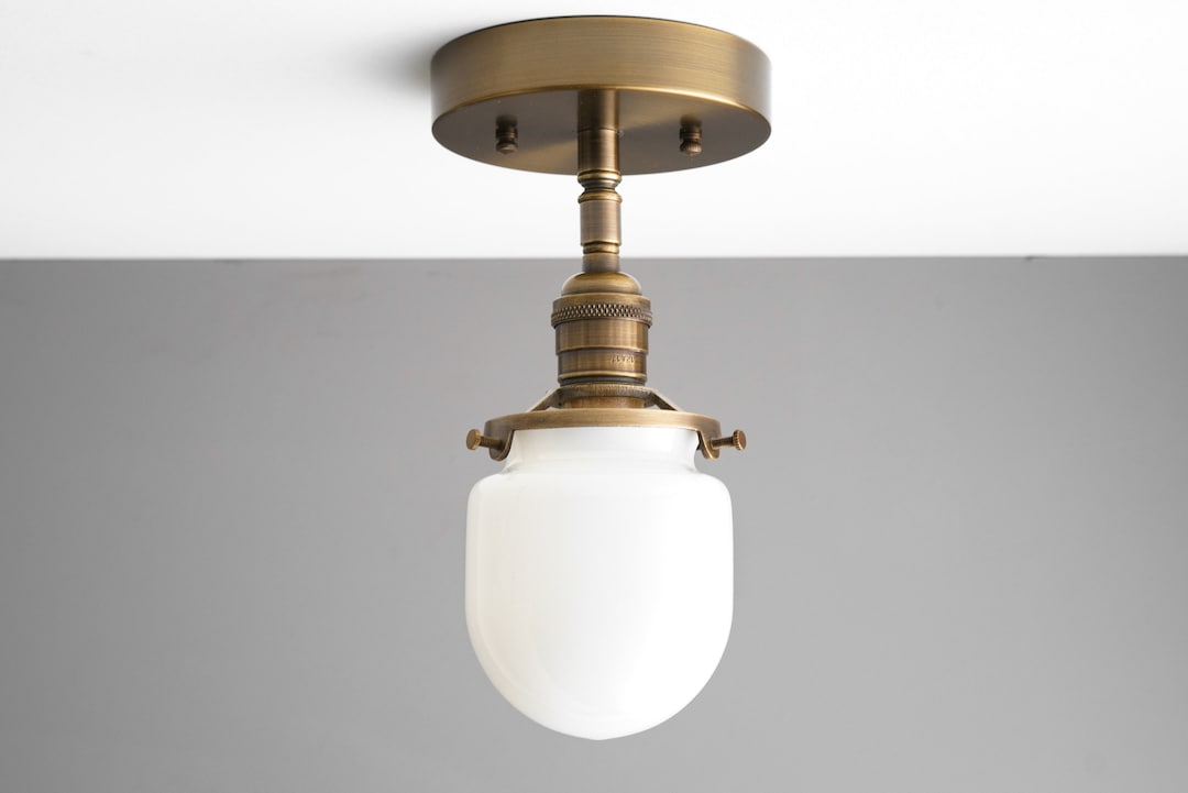 Rounded Opal Utility Light - Industrial Light Fixture - Lighting for ...