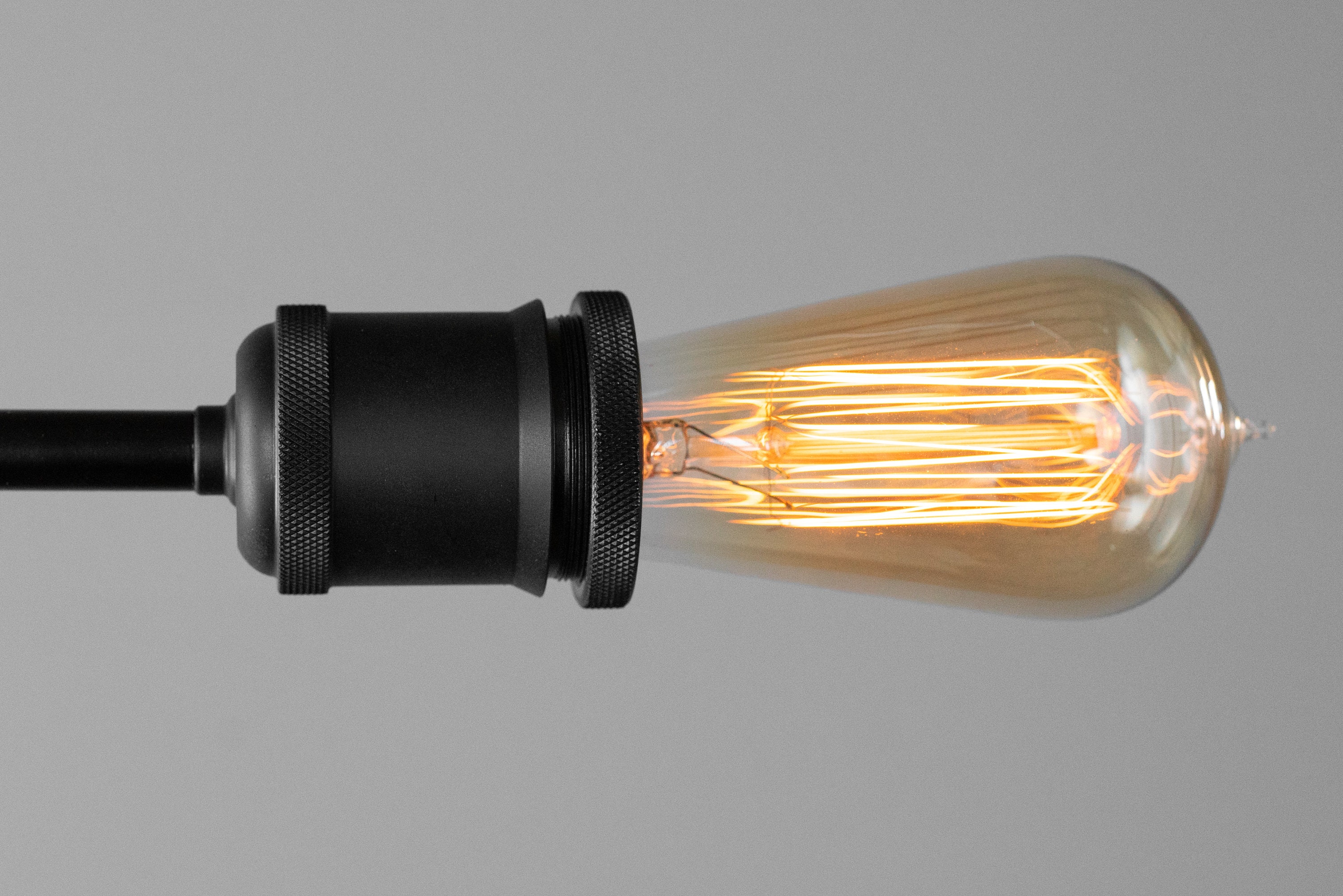 Edison Bulb Fixture Nine Bulb Chandelier Hanging Lamp | Etsy