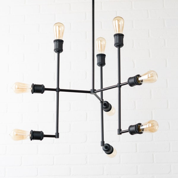 Industrial Chic Chandelier - Etsy