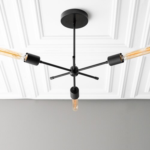 Chandelier Lighting Edison Ceiling Light Six Bulb - Etsy