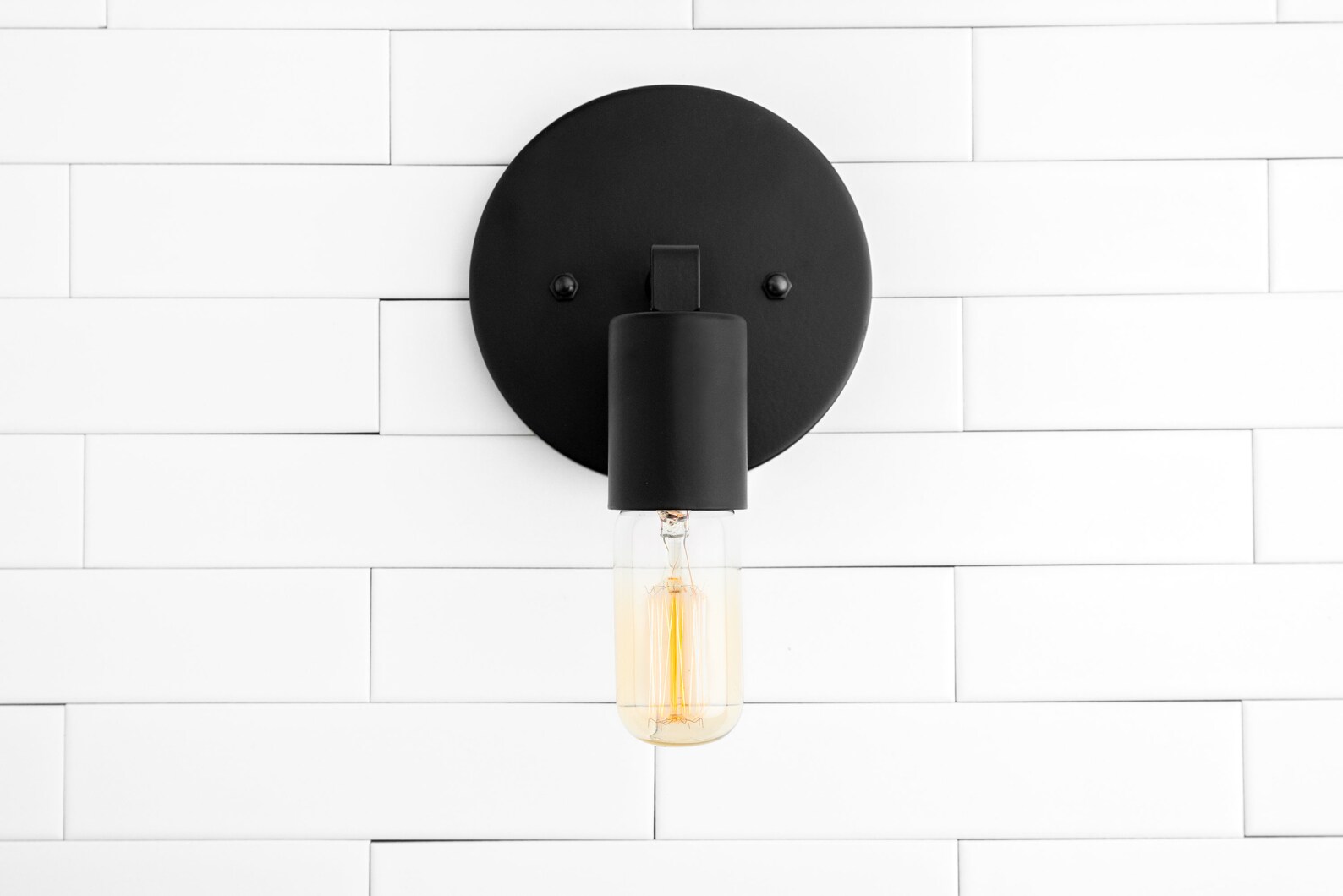 Minimalist Industrial Lighting - Edison Bulb Sconce - Simple Lighting ...