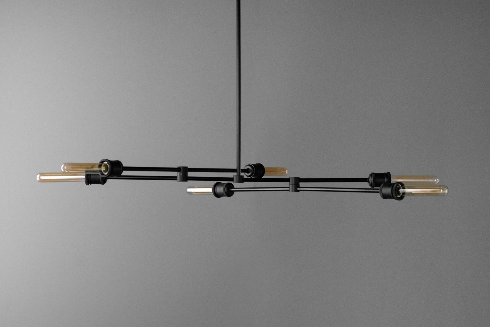 Chandelier Lighting - Edison Ceiling Light - Six Bulb Chandelier ...