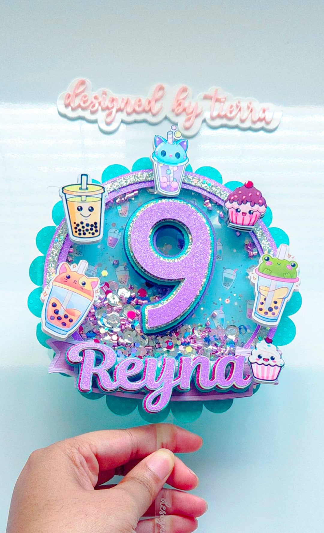 Boba Cake Topper Boba Tea Cake Topper Boba Tea Birthday - Etsy