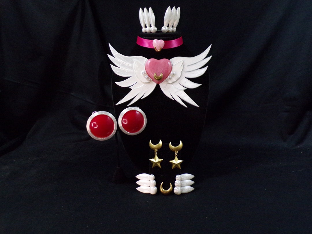 Sailor Moon Eternal Combo Pack Brooch Odango Shields Choker Earrings Hair Feathers Etsy