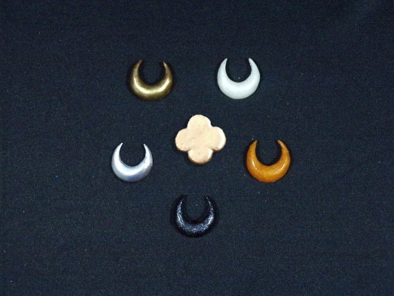 Crescent Moon or Flower Forehead Gem Ornament Choice of One | Etsy