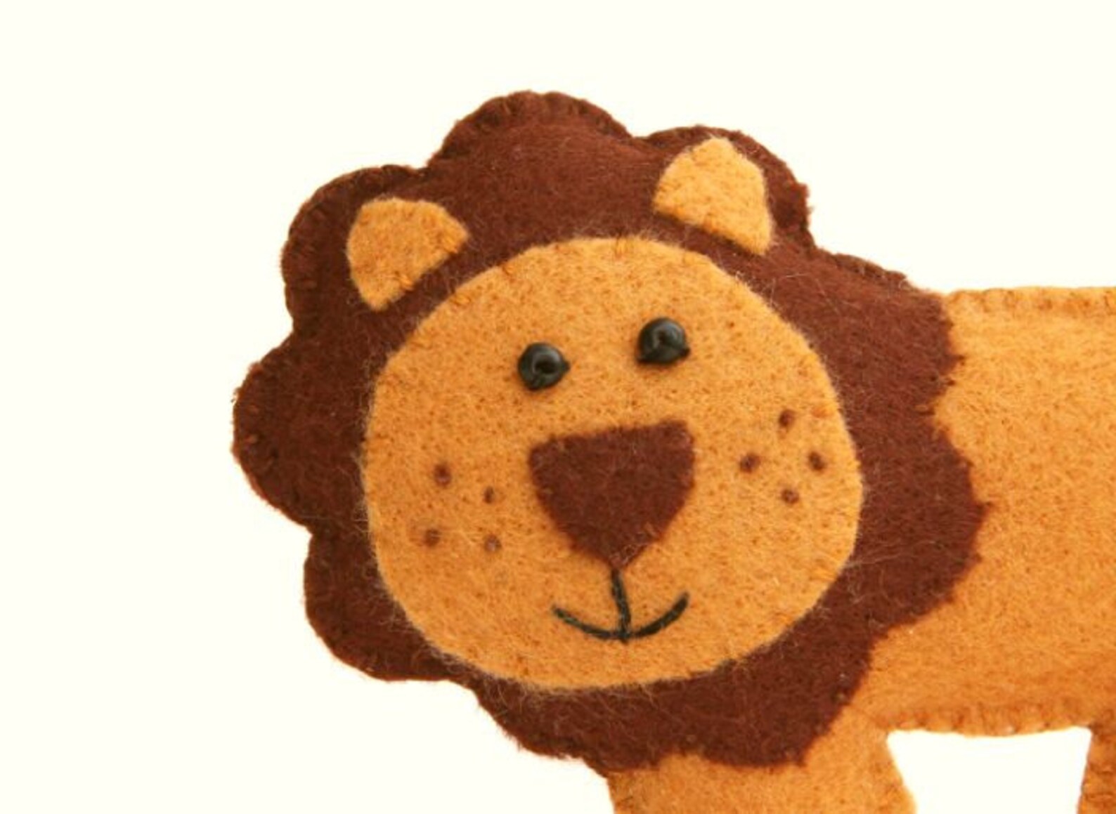 Felt Plushie Hand Sewing Pattern PDF. Complete Instructions to Make Leo ...