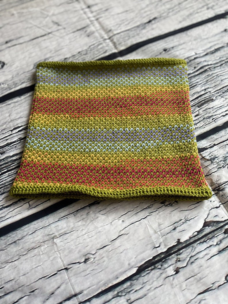 KNITTING PATTERN** Cowl DK Stranded Knitting Fair Isle in the Round ...