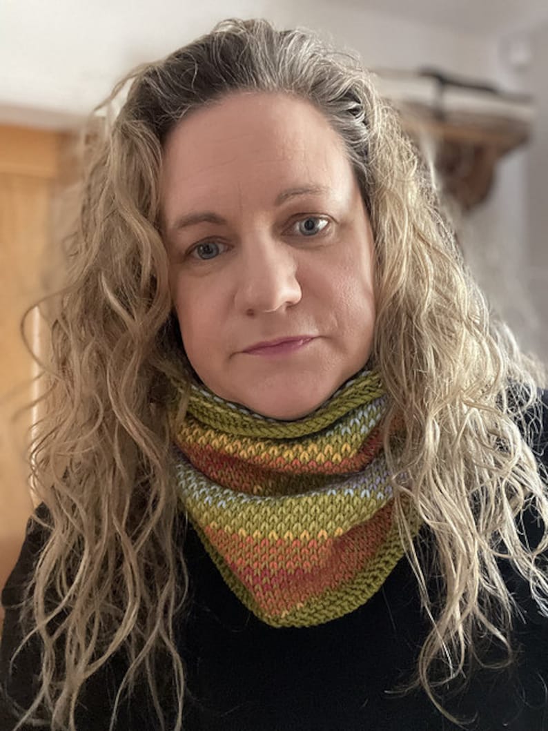 KNITTING PATTERN** Cowl DK Stranded Knitting Fair Isle in the Round ...