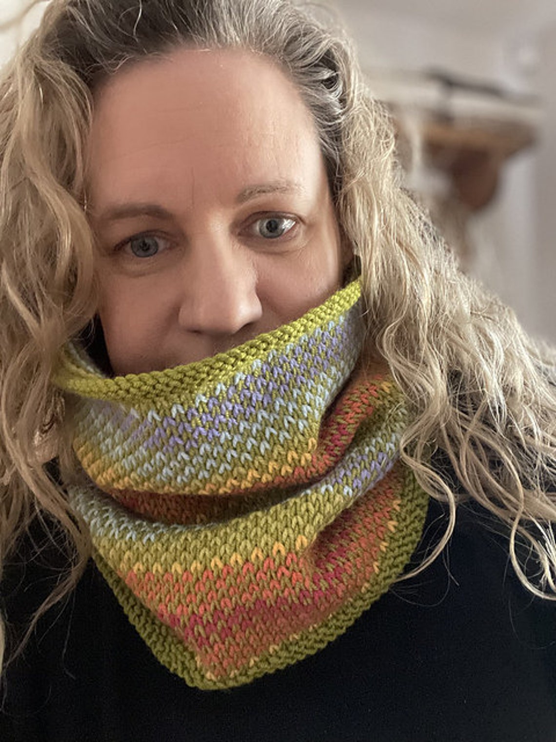 KNITTING PATTERN** Cowl DK Stranded Knitting Fair Isle in the Round ...