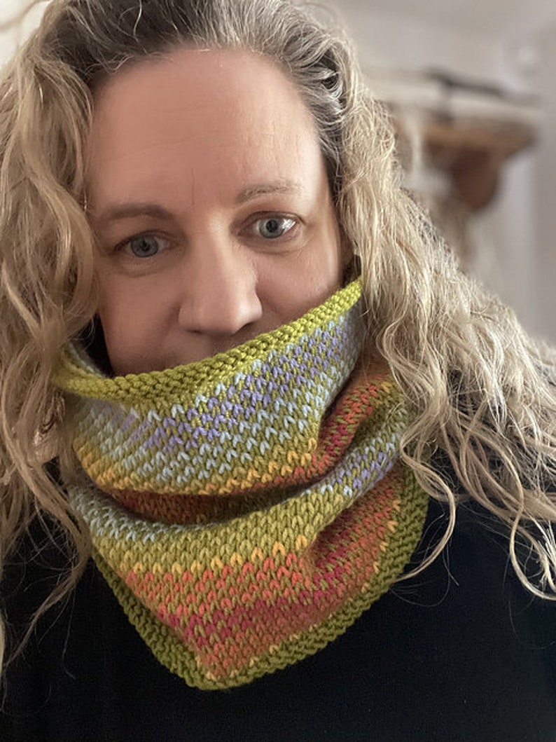 KNITTING PATTERN** Cowl DK Stranded Knitting Fair Isle in the Round ...