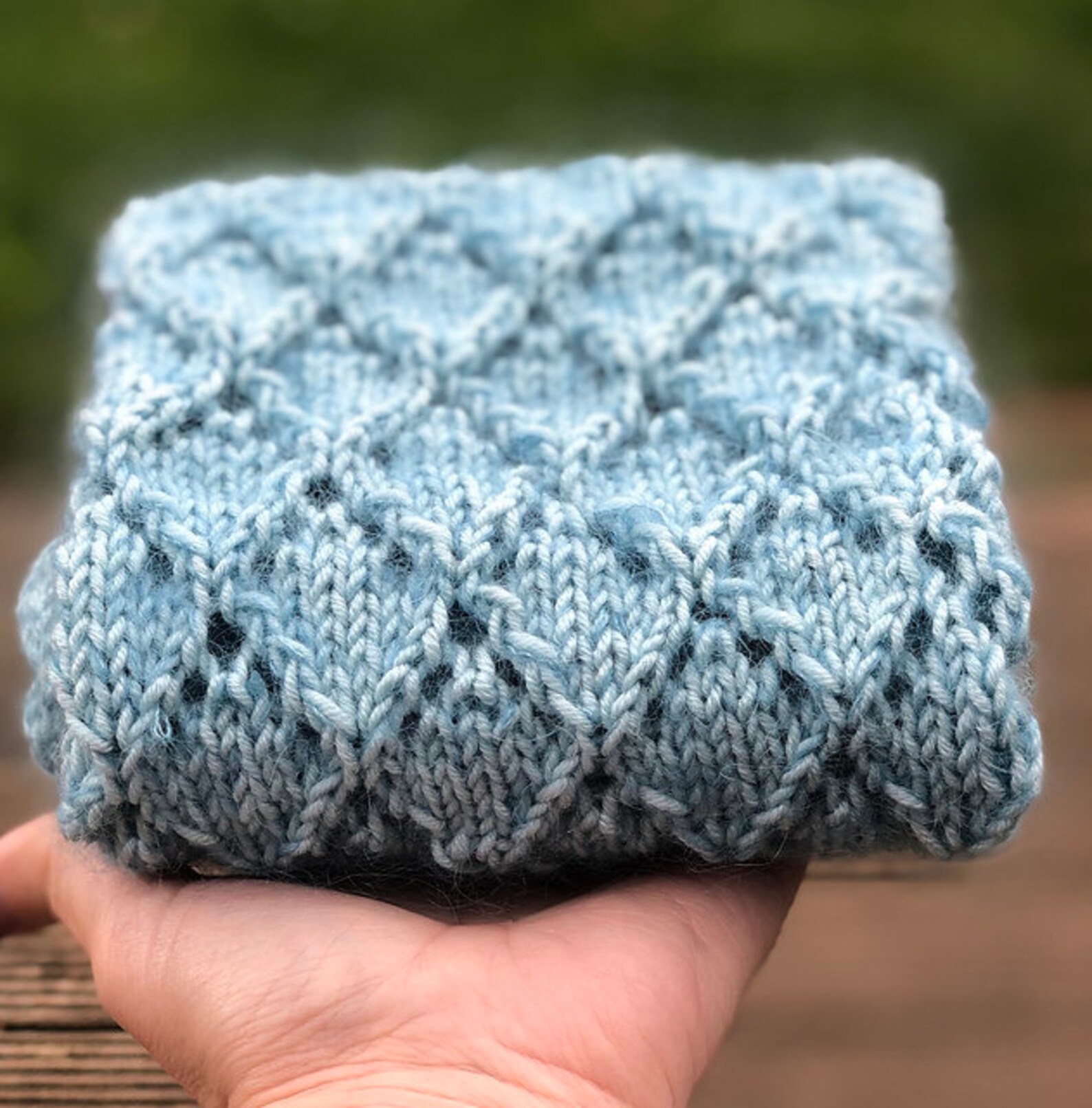 KNITTING PATTERN** Cowl Diamond Lace Knitting Pattern Textured Cowl ...