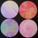 Set of Colored Zendala Tiles for Zentangle Art Work- 4-1/2-inch Round ...